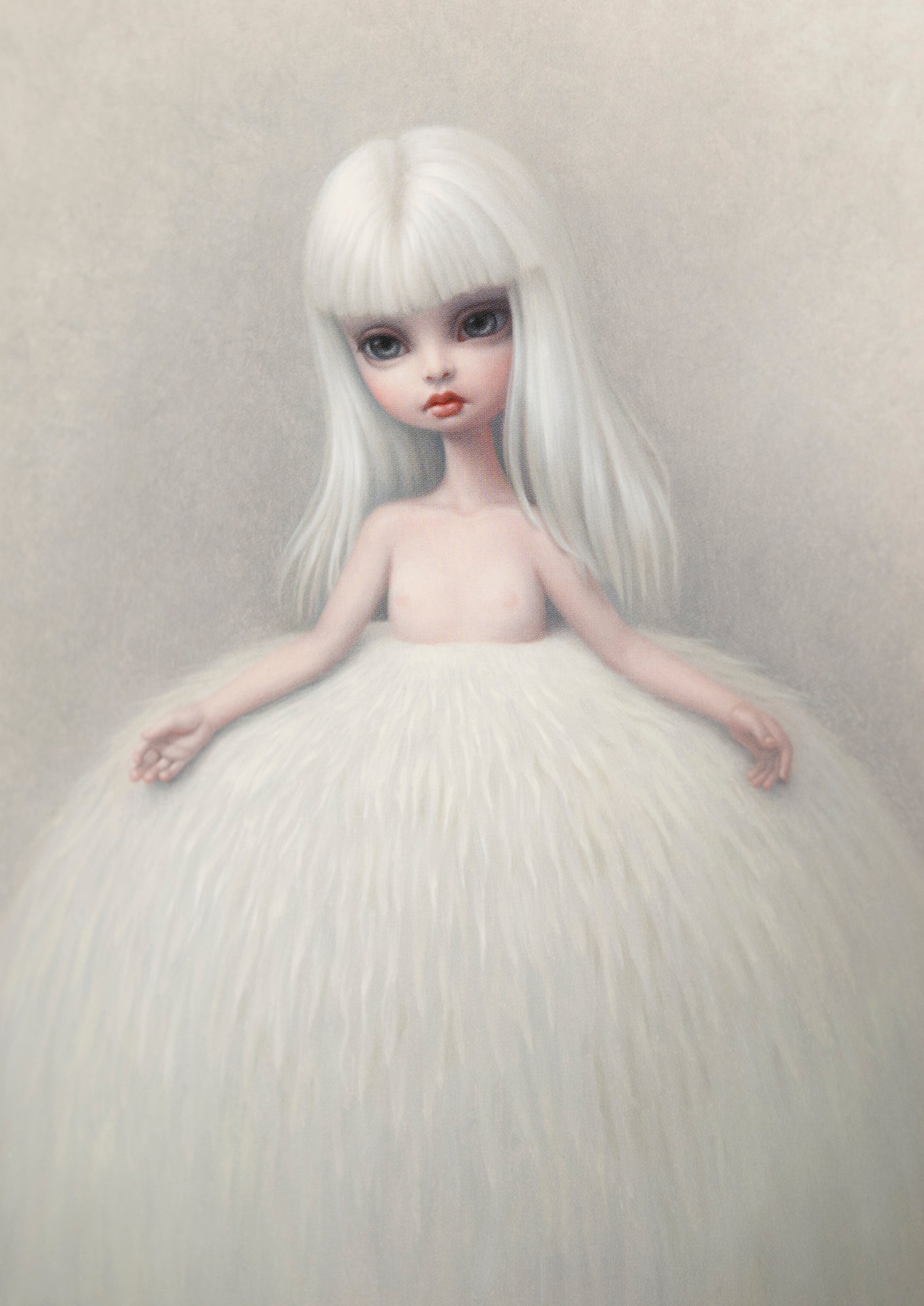 Mark Ryden – “Girl in Fur Skirt” postcard print – Artillerie Gallerie
